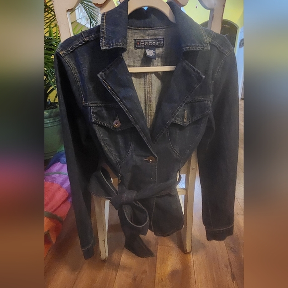 Baccini | Jackets & Coats | Baccini Dark Denim Jacket | Poshmark